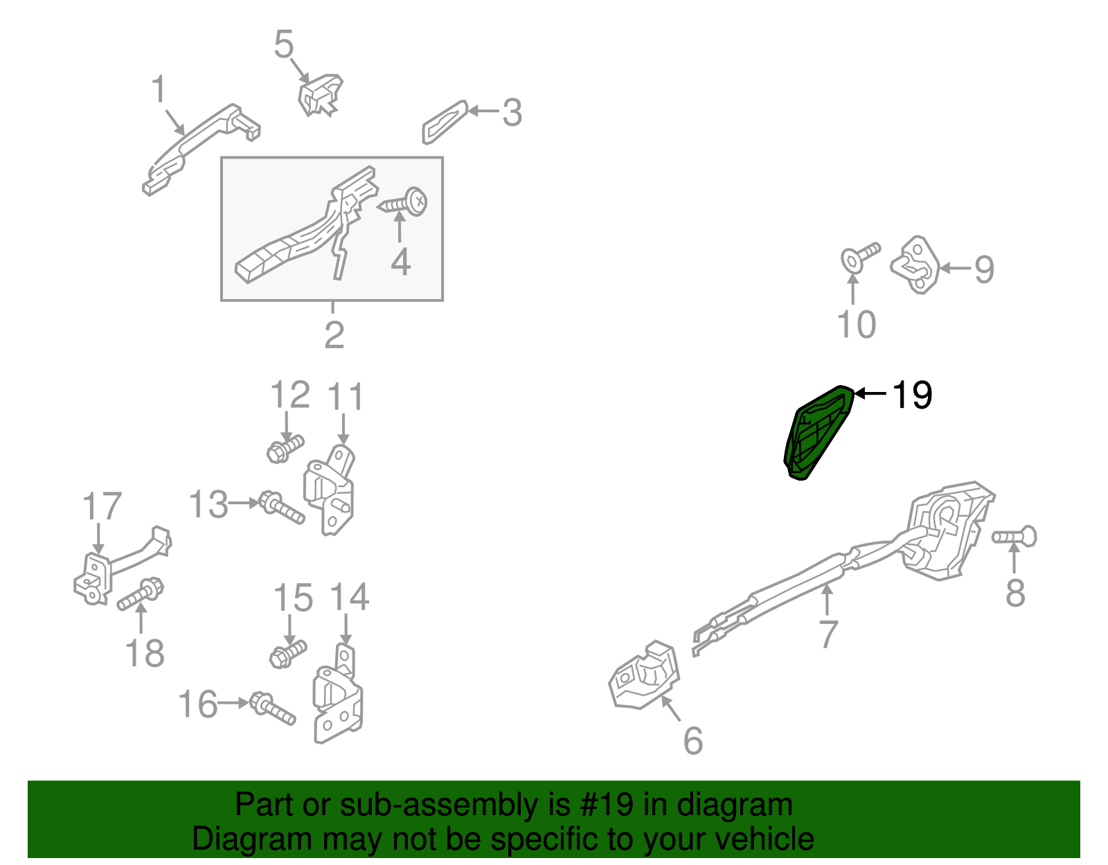 2017-2025 Mazda CX-5 | Door Shell Access Panel | KB7W-72-973 | Mazda ...