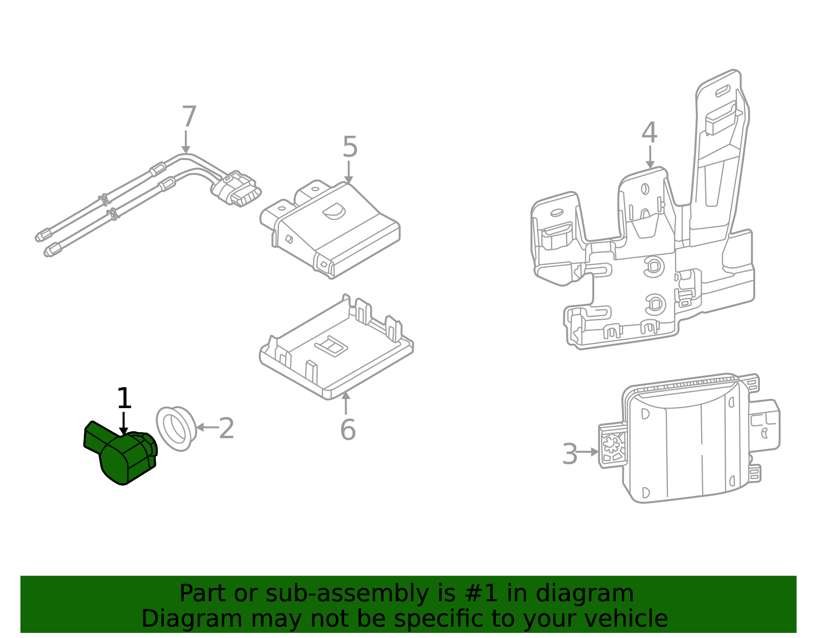 2021-2024 Volkswagen ID.4 Park Sensor 1EA-919-275-A-905 | VW Direct ...
