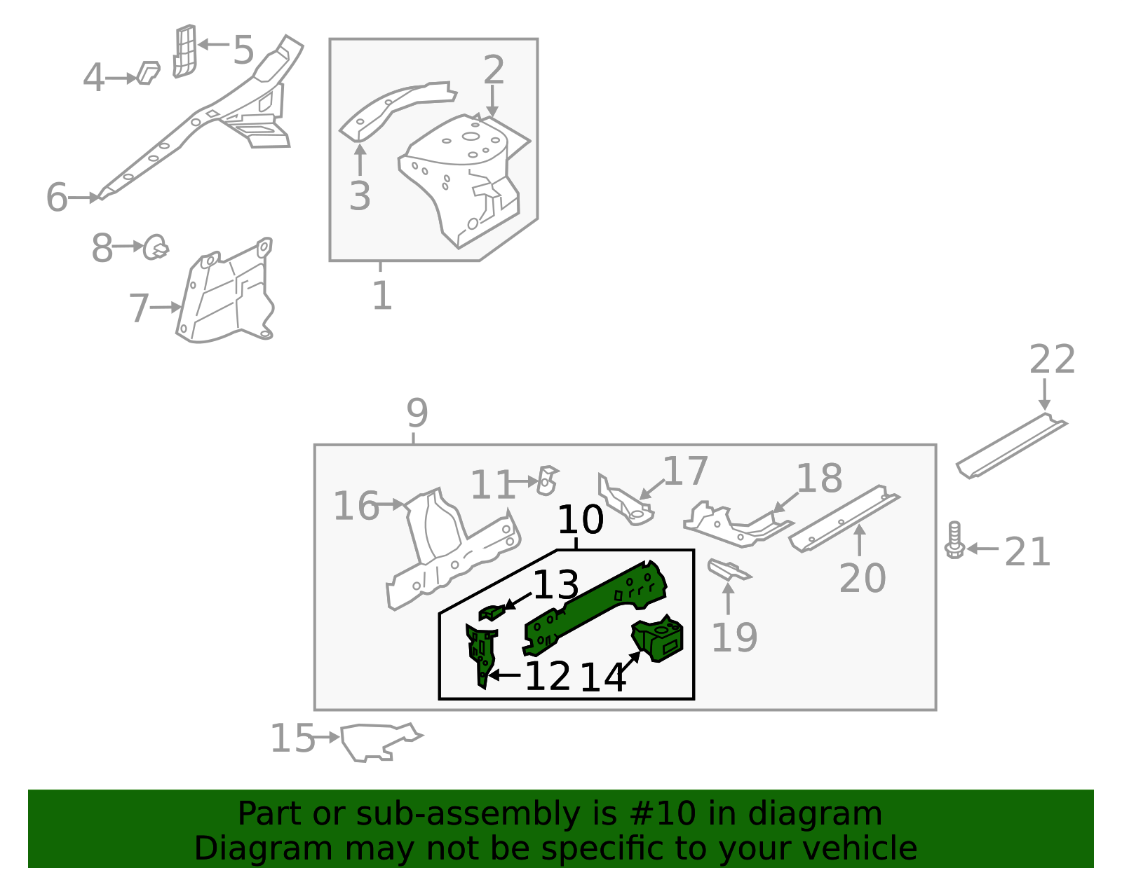 2019-2025 Nissan Altima Side Member Rail G5110-6CAMA | Bill Kay Nissan ...
