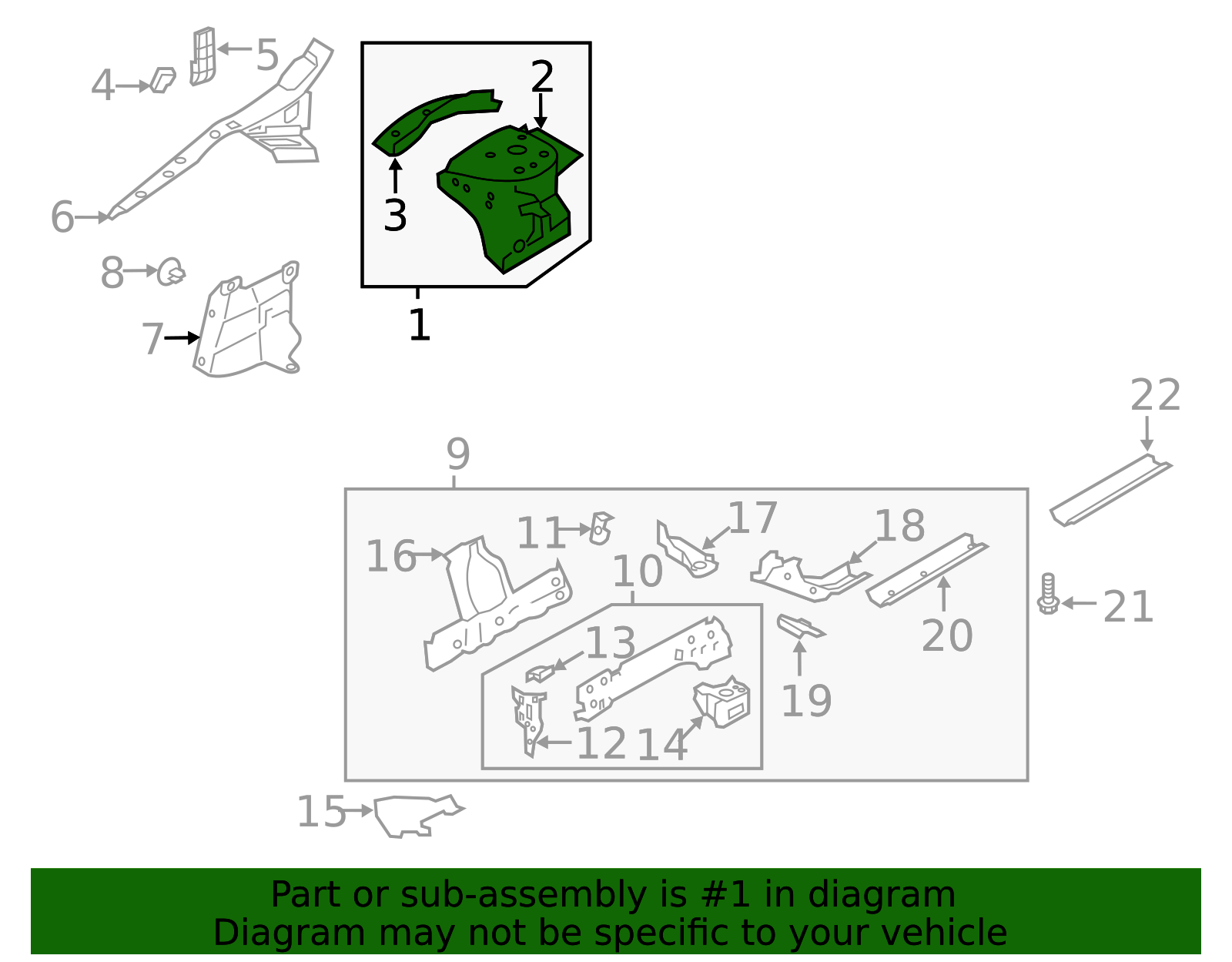 2019-2025 Nissan Altima Apron Assembly 64100-6CA0A | Temecula Nissan Parts