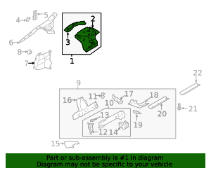 2019-2025 Nissan Altima Apron Assembly 64100-6CA0A | Nissan Parts Central