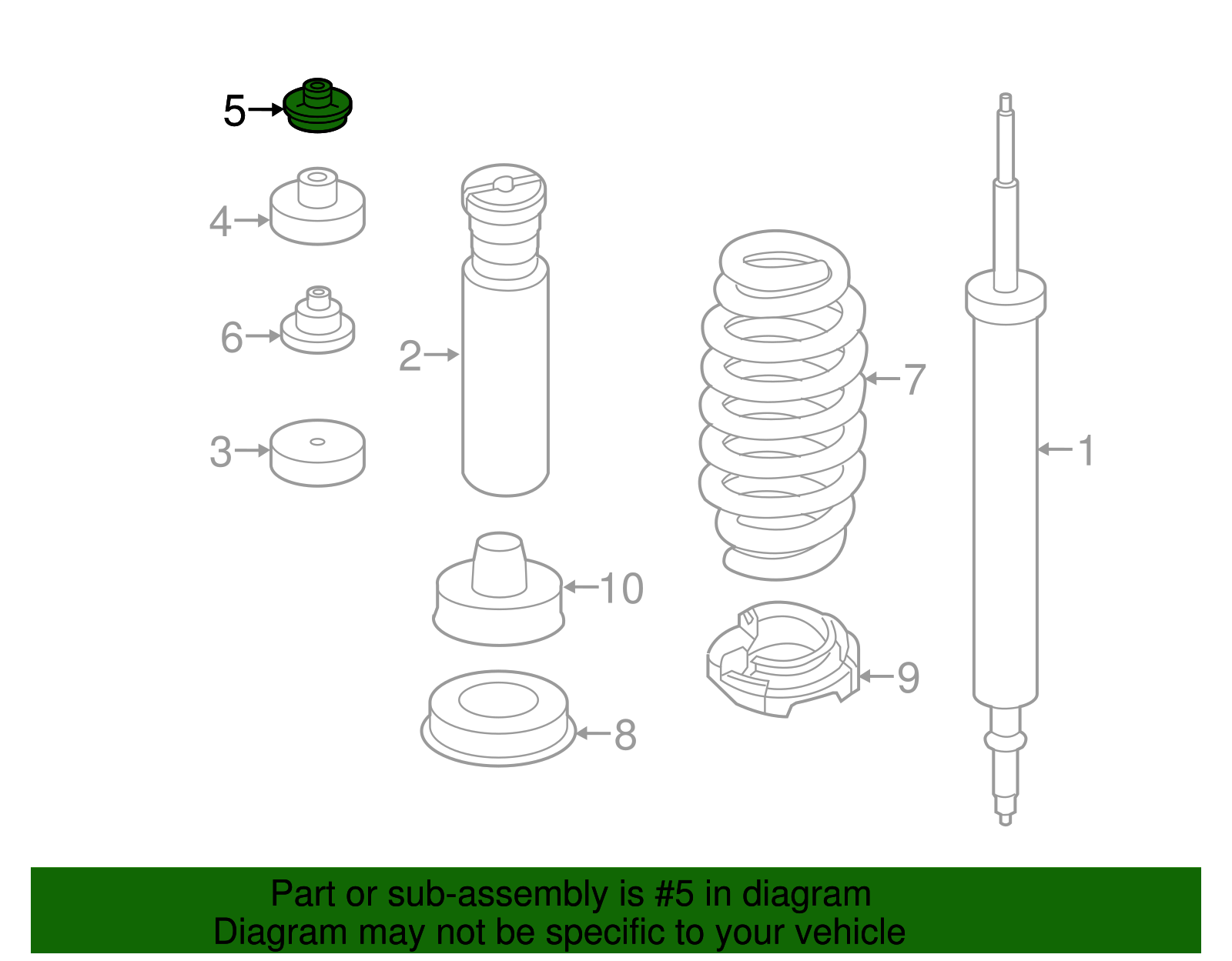 33506771737 - 2006-2013 BMW Shock Upper Support (33-50-6-771-737) | BMW ...