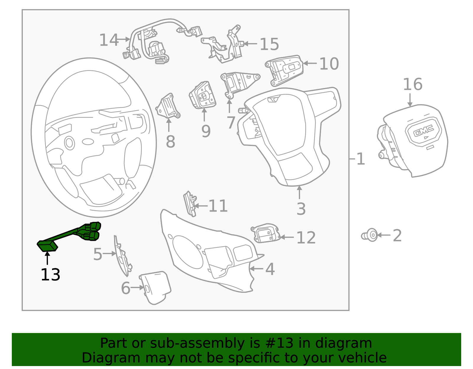 2021-2025 GM Heated Steering Wheel Module 84838124 | Shop Matick Buick GMC