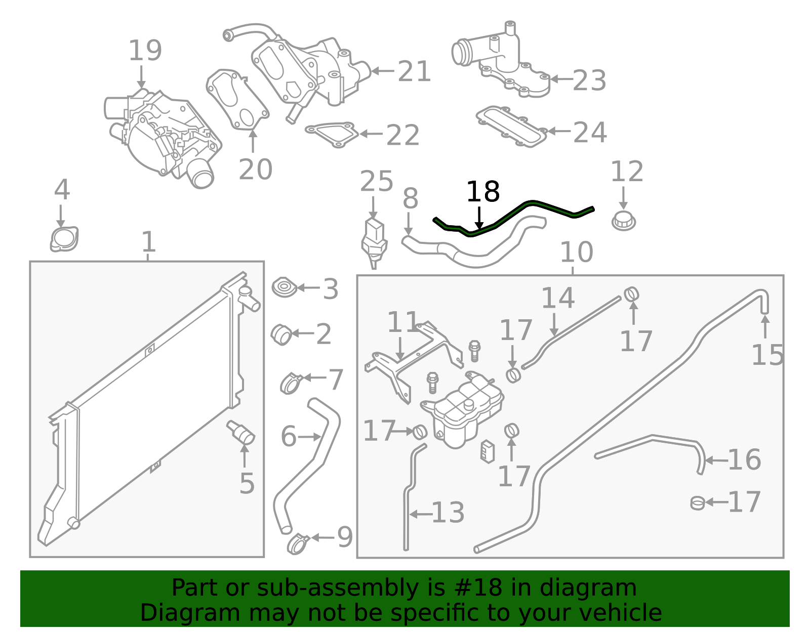 21636-9JJ0A - Automatic Transmission Oil Cooler Hose Official Nissan ...