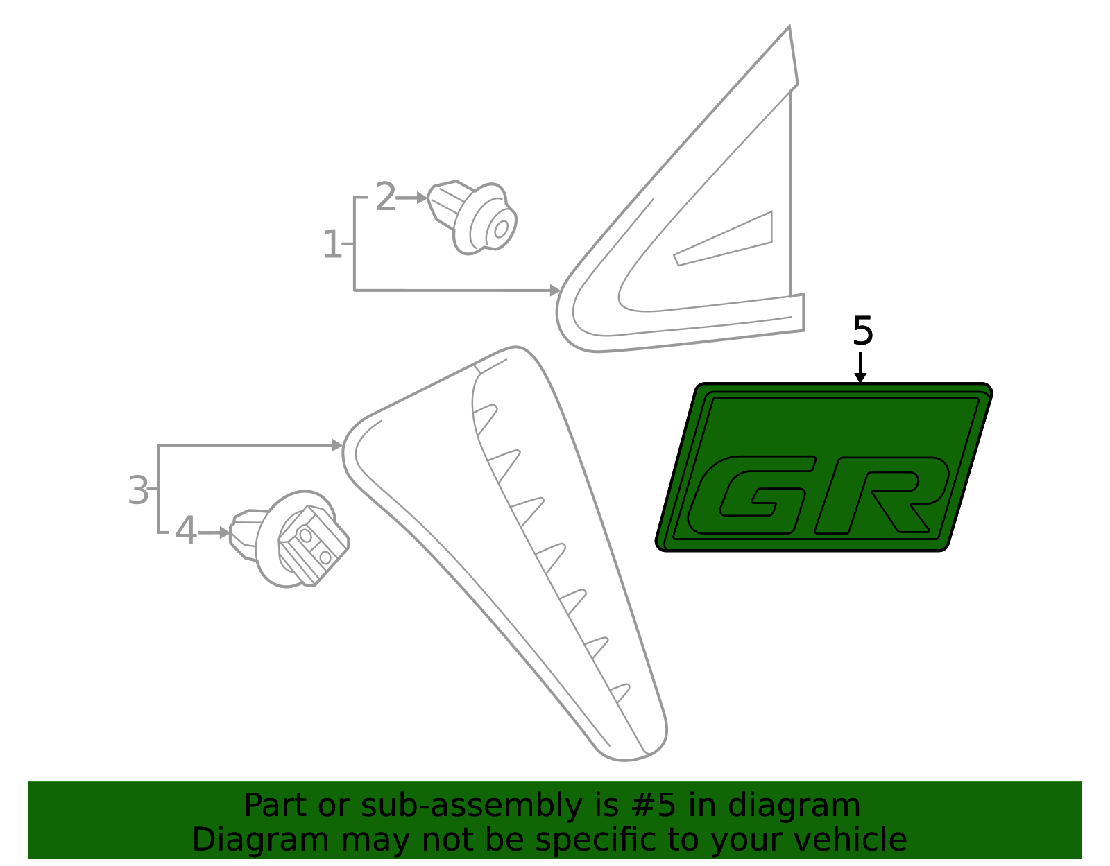 Fender Emblem 75362-12240 | Toyota Parts Center