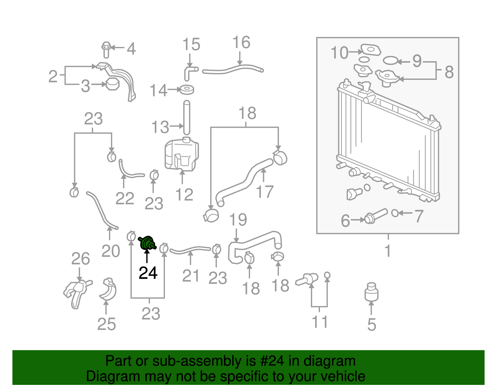 25420-RXH-003 - Filter 2007-2015 Honda | Honda Parts Online