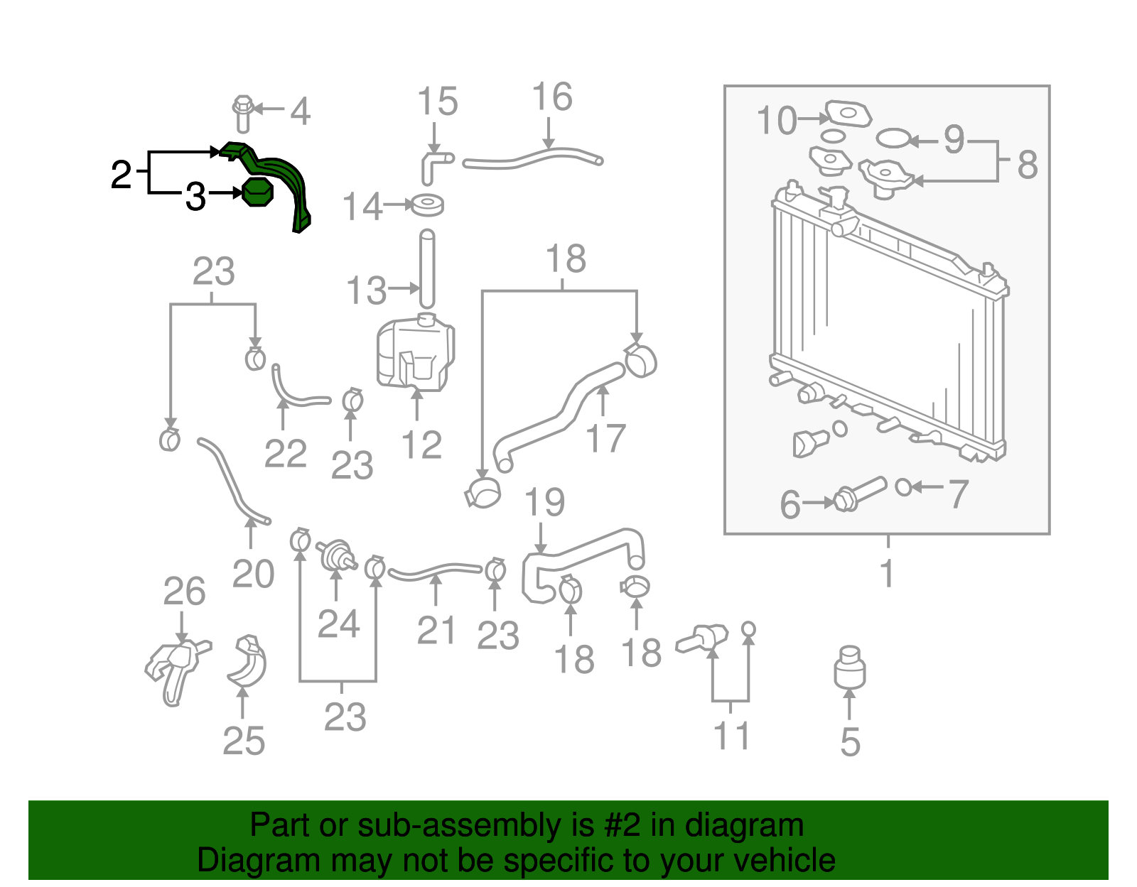 74176-SWA-A01 - Upper Bracket 2010-2011 Honda CR-V | Honda Parts Online