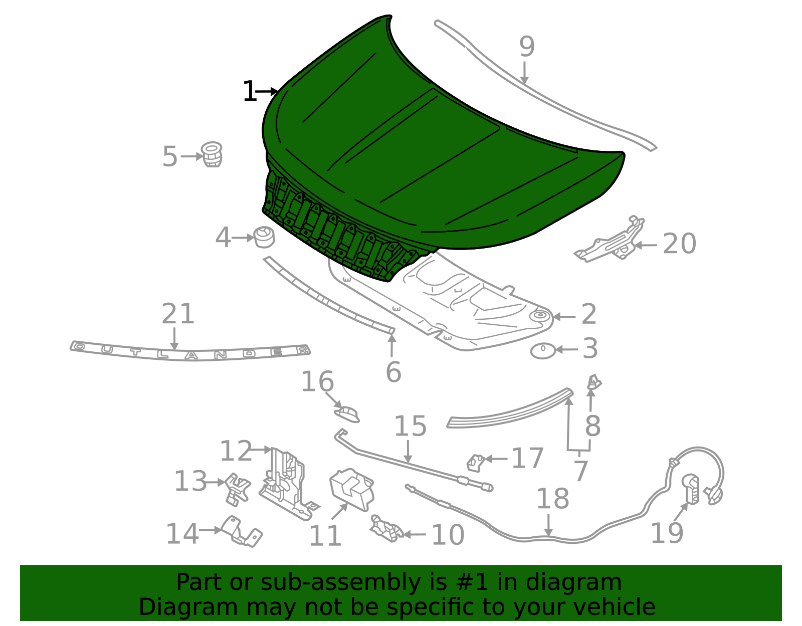 65100W140P - Hood Panel 2022-2025 Mitsubishi | Mitsubishi Direct Parts