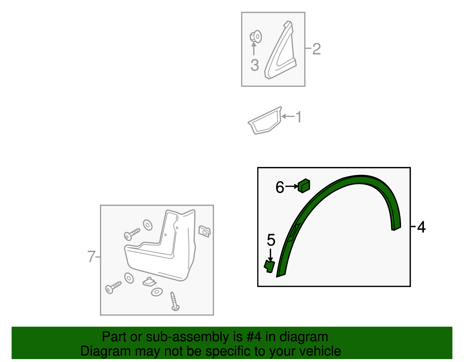 2017-2025 Cadillac XT5 Primed Passenger Side Front Wheel Opening ...