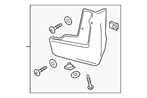 2021-2025 Cadillac XT5 Splash Guards, Front 86511780 | Capital Chevy Parts