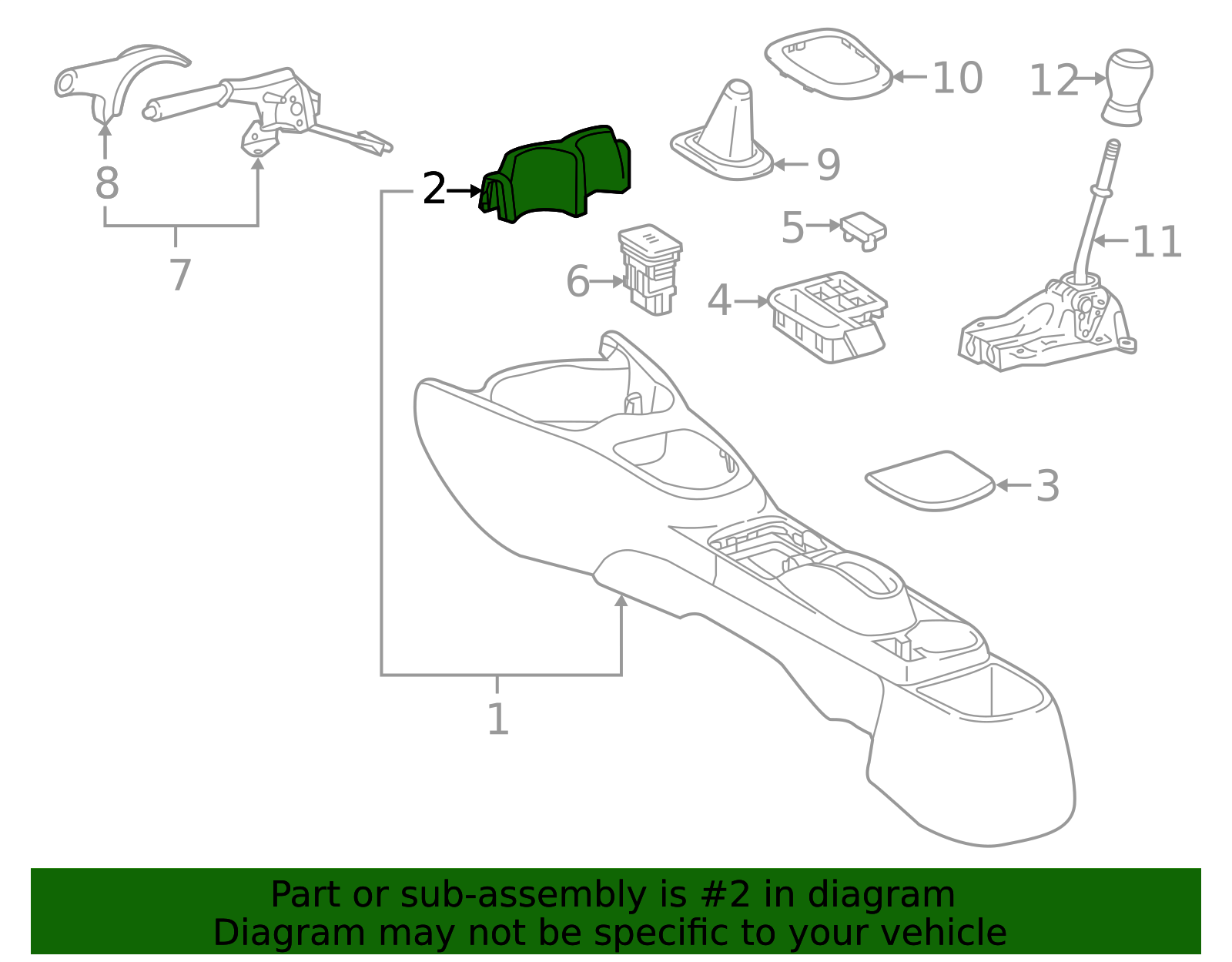 Genuine Official Toyota Console Cup Holder part# 58837-52020-C0 for ...