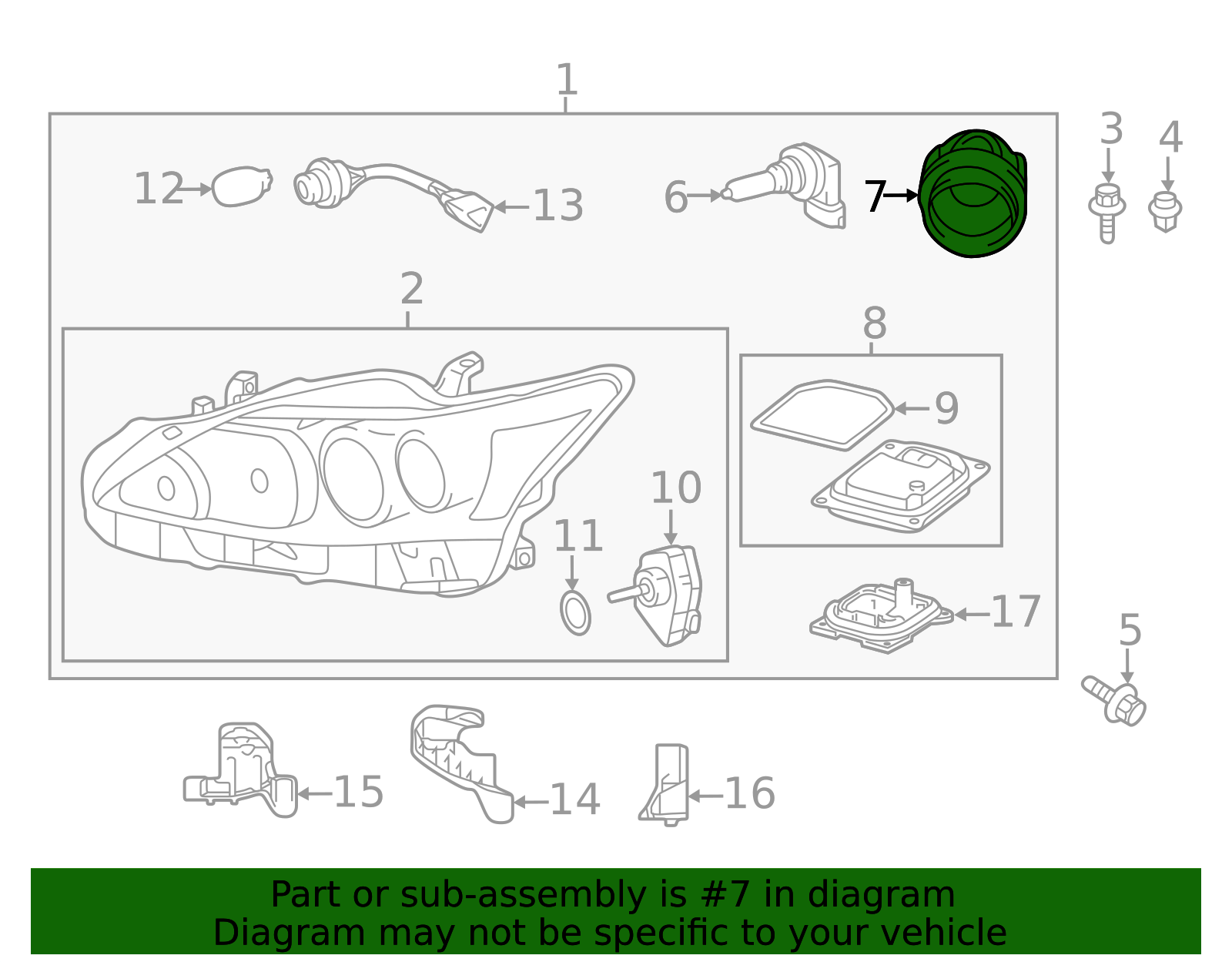 2001-2019 Lexus High Beam Bulb Cap 90075-66004 | OEM Parts Online