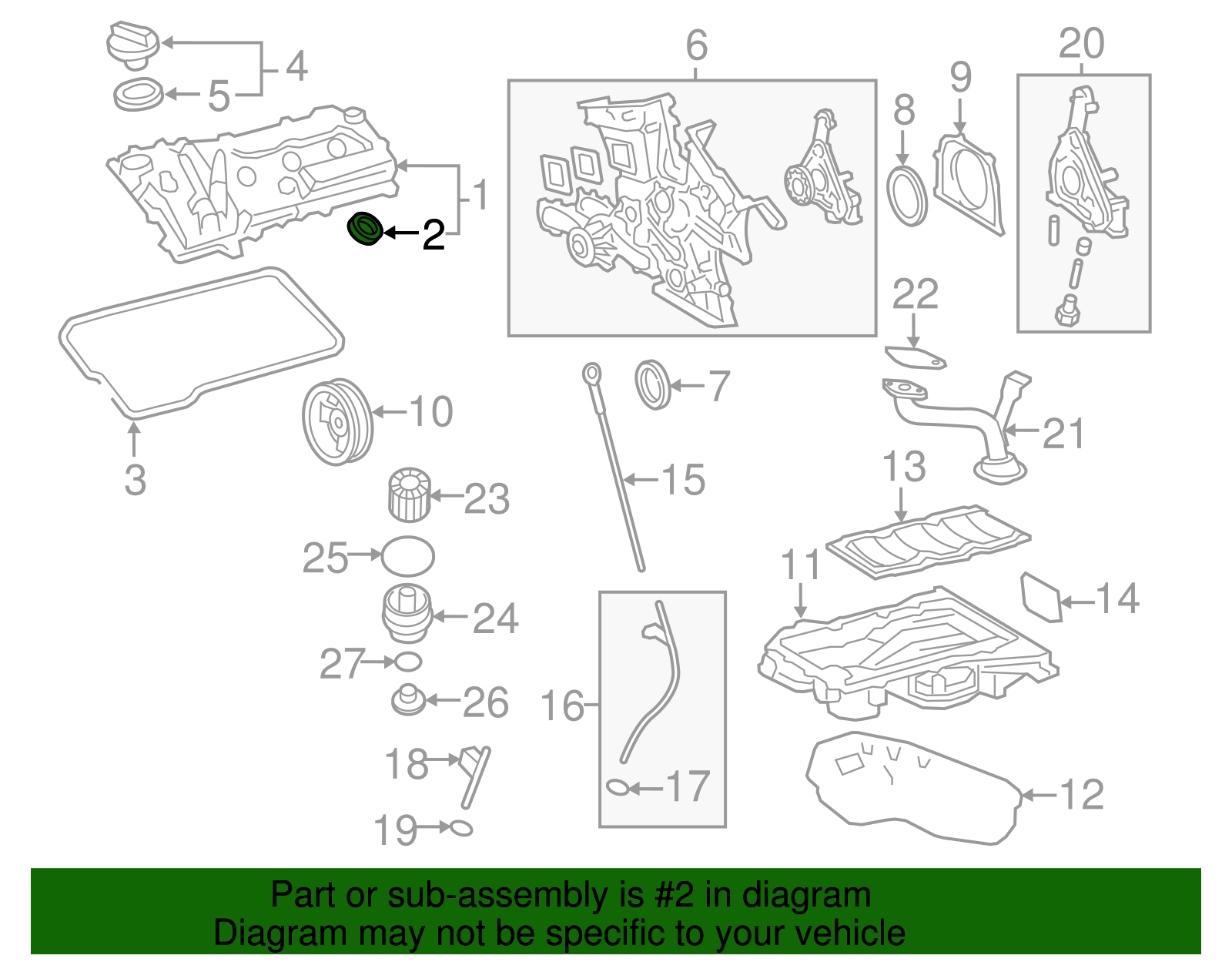 2005-2024 Toyota Camshaft Bearing Cap Oil Hole Gasket/O-ring 11159 ...