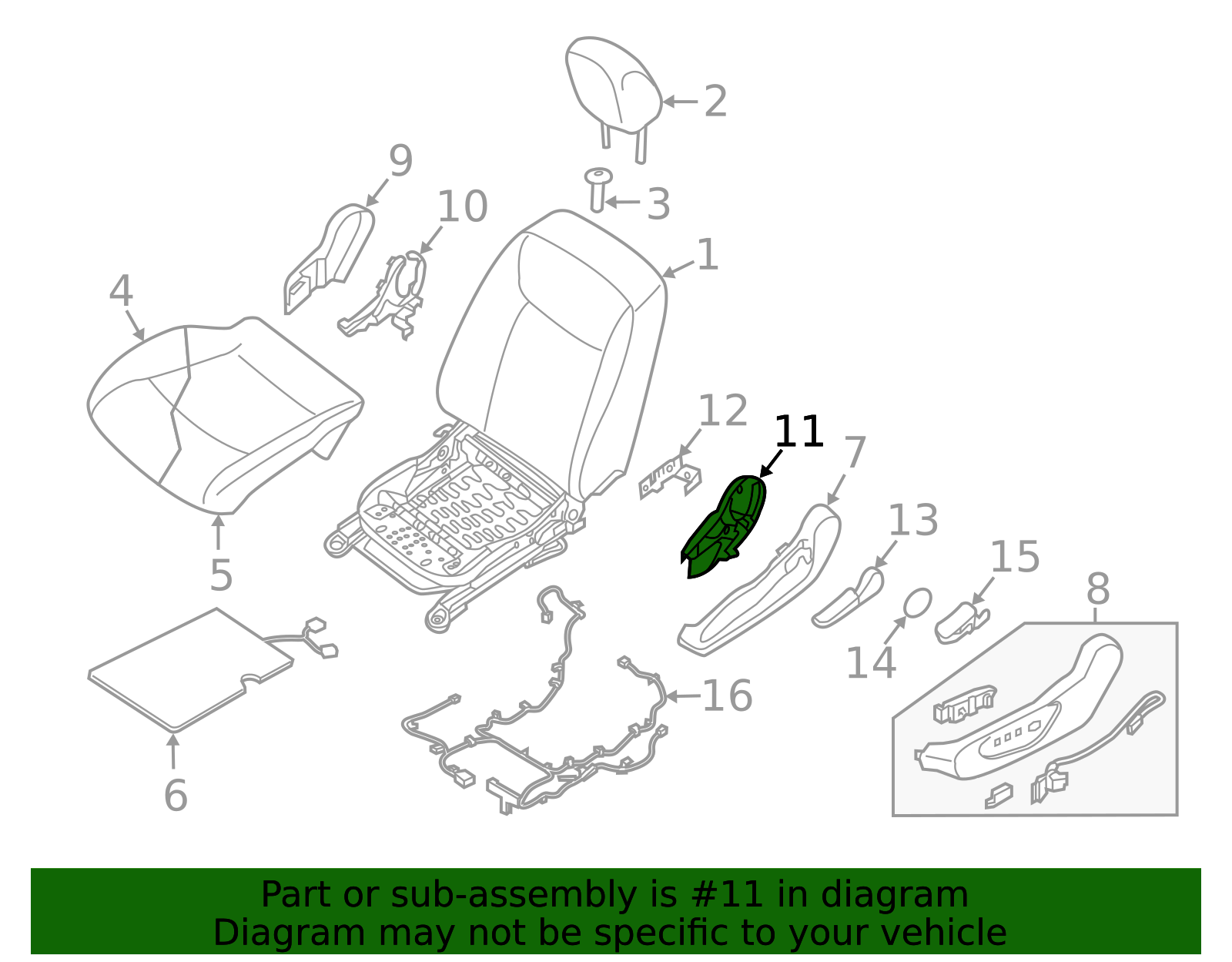 87455-9DD0A - Hinge Cover 2016-2025 Nissan | Nissan Wholesale Direct