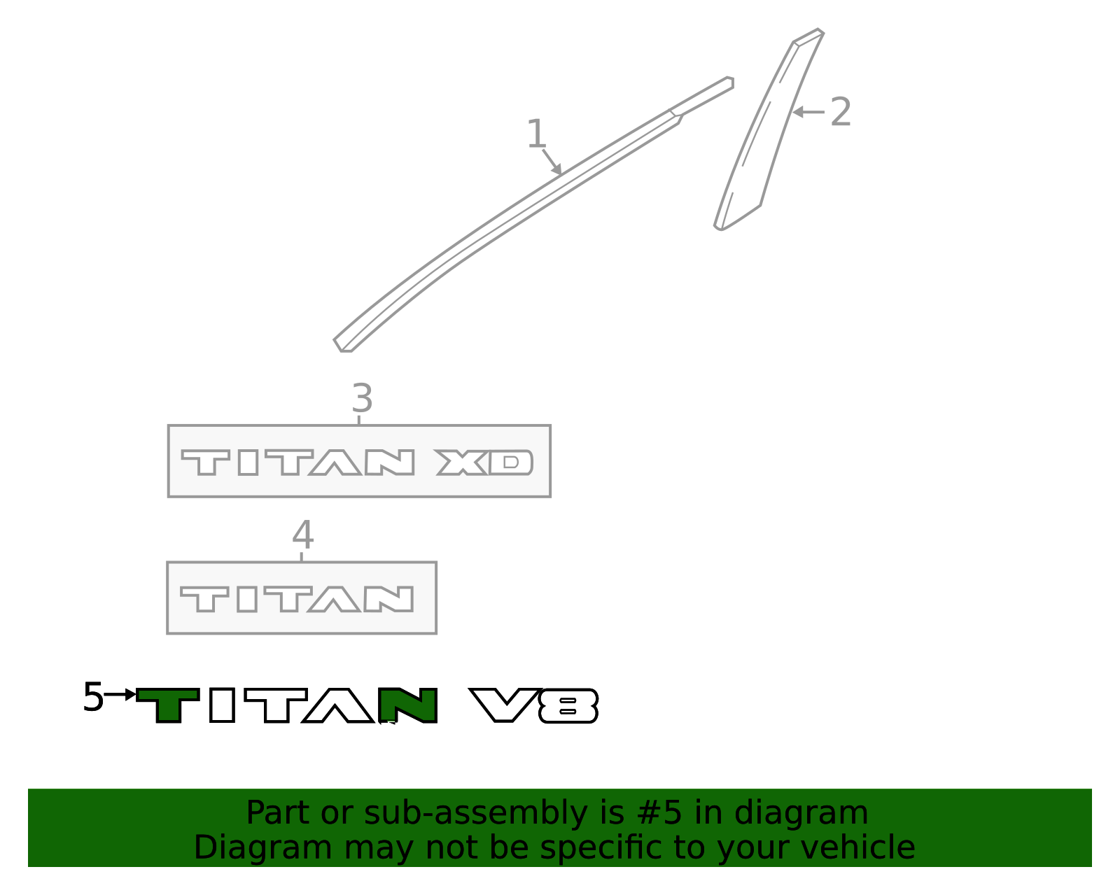 2018-2021 Nissan Nameplate 80892-9FT0A | TascaParts.com