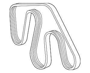 Genuine Official Toyota Serpentine Belt part# 99367-H2120 for 2003-2009 ...
