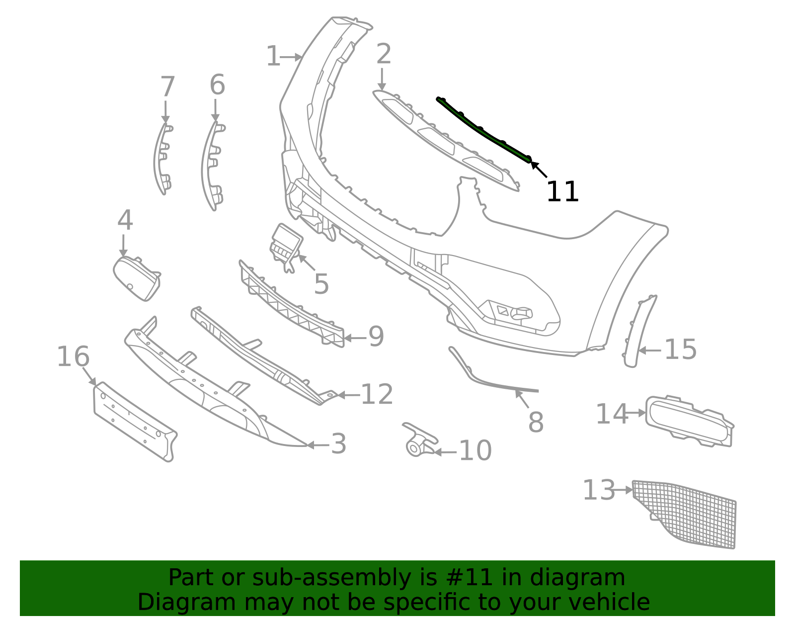1678854505 - Mercedes-Benz Upper Molding 2020-2023 Mercedes-Benz ...