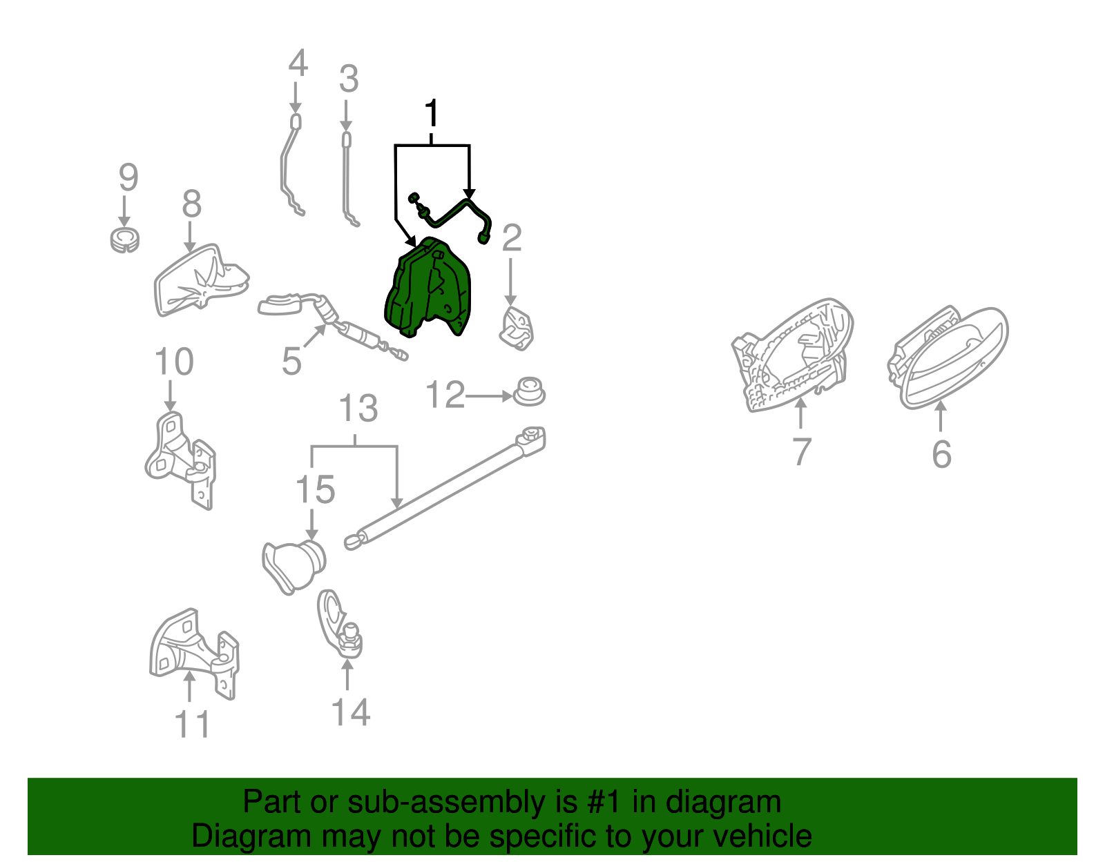51227202128 - 2002-2008 BMW Lock Assembly (51-22-7-202-128) | BMW of ...