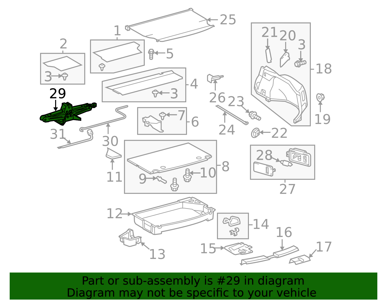 2012-2018 Toyota Jack Assembly 09111-30190 | MotorMotor