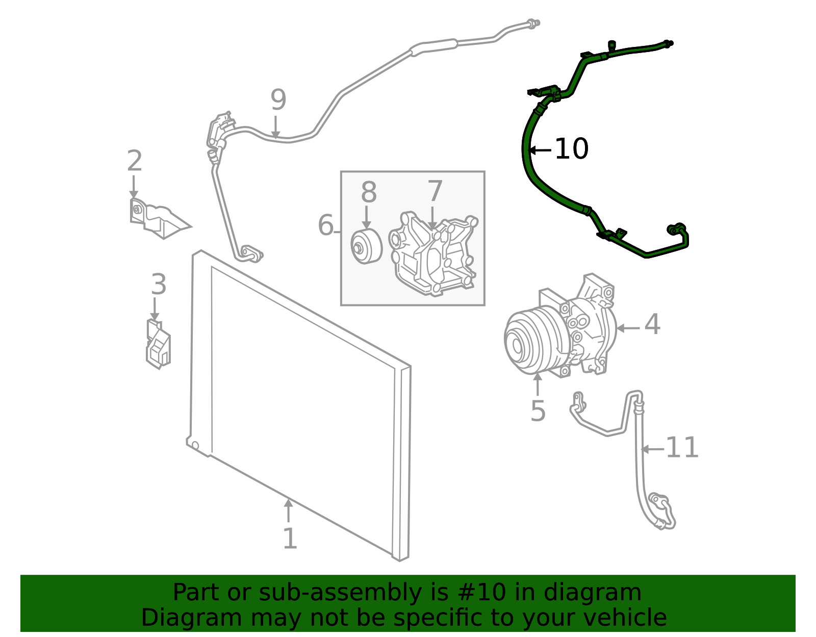 2012-2015 Toyota Tacoma Suction Hose 88704-04030 | MotorMotor