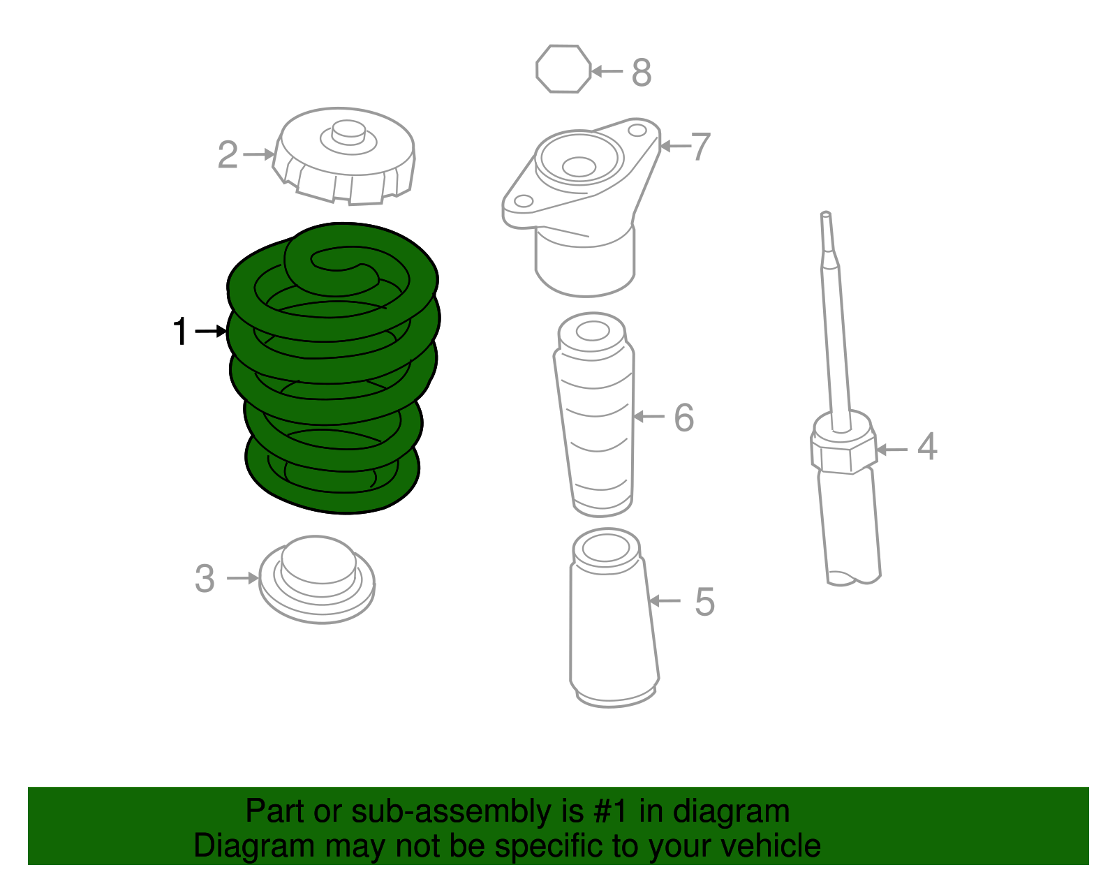 2005-2011 Audi Coil Spring 4F0-511-115-BS | Audi OEM Parts Online