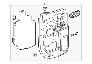 2025 Chevrolet Silverado 1500 Door Interior Trim Panel 85700557 | Shop ...