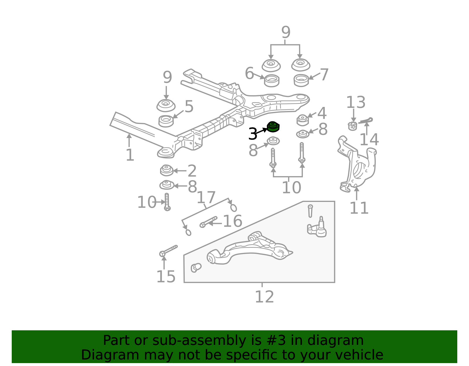 25674835 - OEM GM Engine Cradle Lower Insulator | GMPartsCenter.net ...