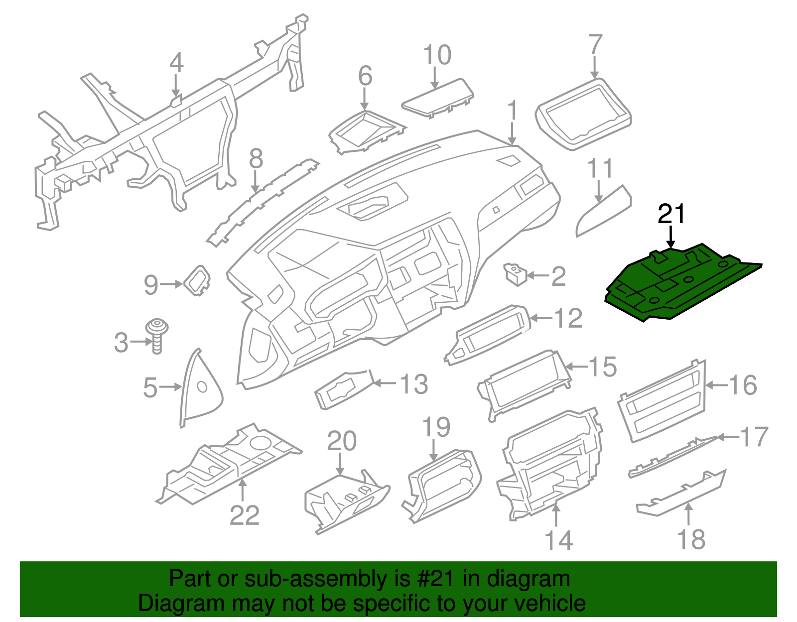 51459184132 - 2011-2018 BMW Lower Cover (51-45-9-184-132) | BMW of ...