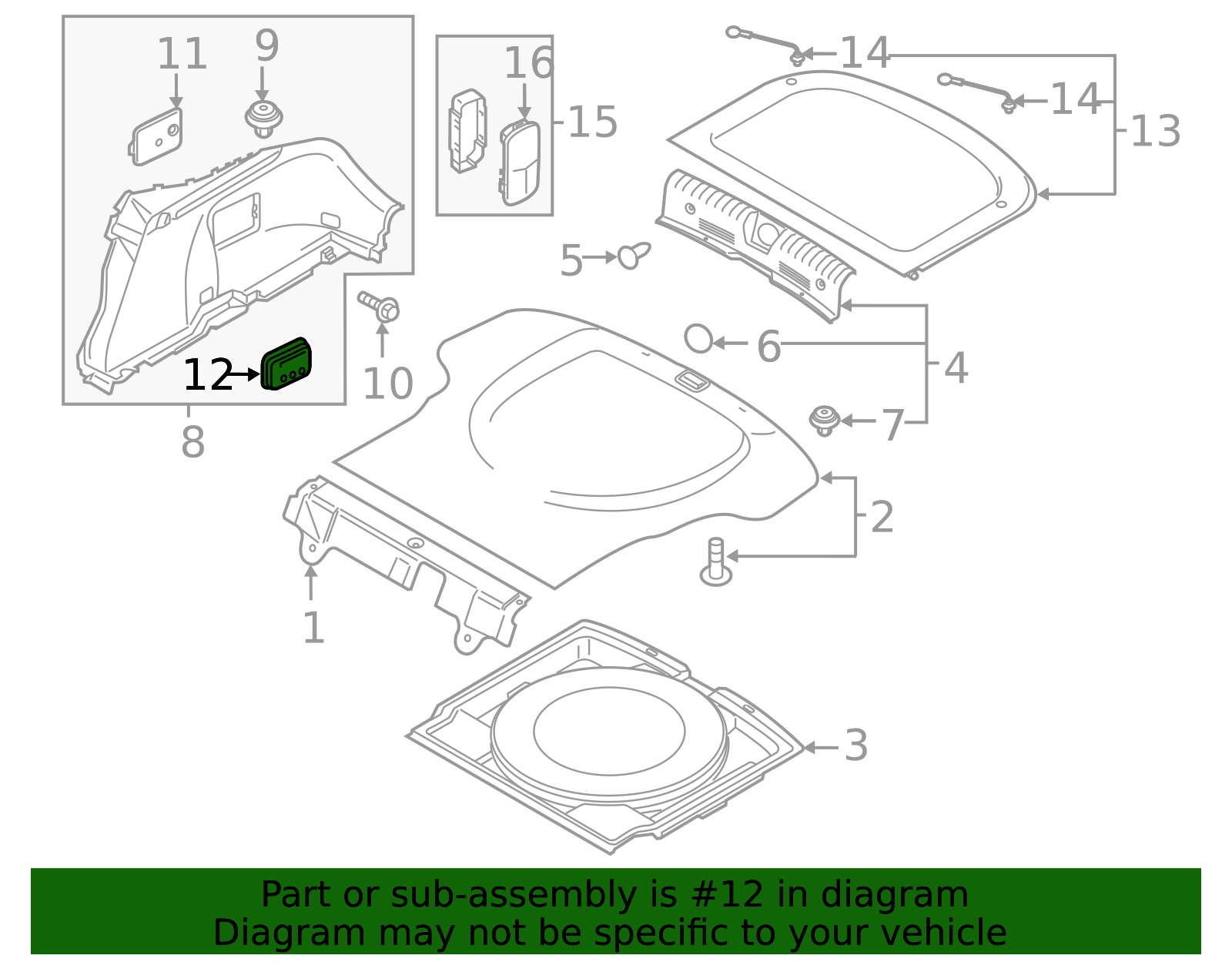 85796-F6000 - Trunk Side Trim Hook 2017-2023 Kia | Kia.Parts Store