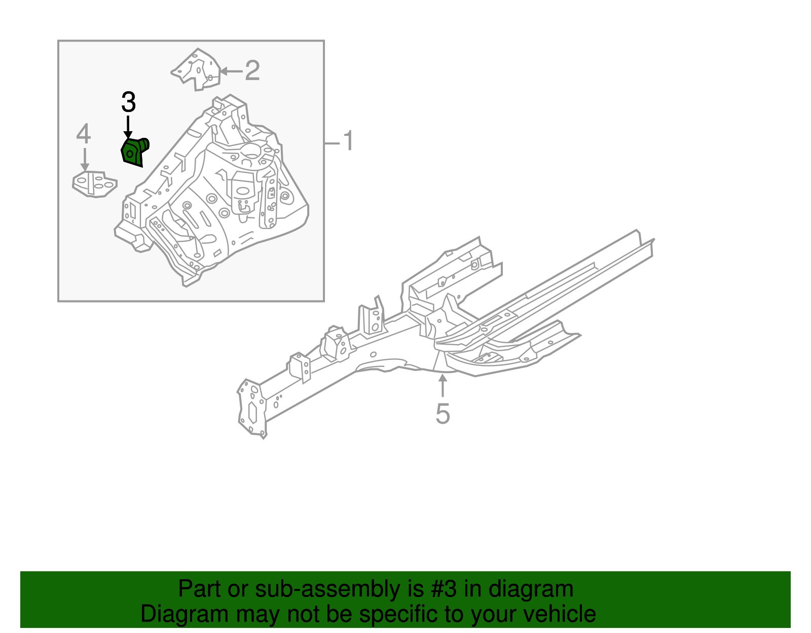 66327-3W000 - Apron Panel Bracket 2011-2016 Kia Sportage | Kia.Parts Store