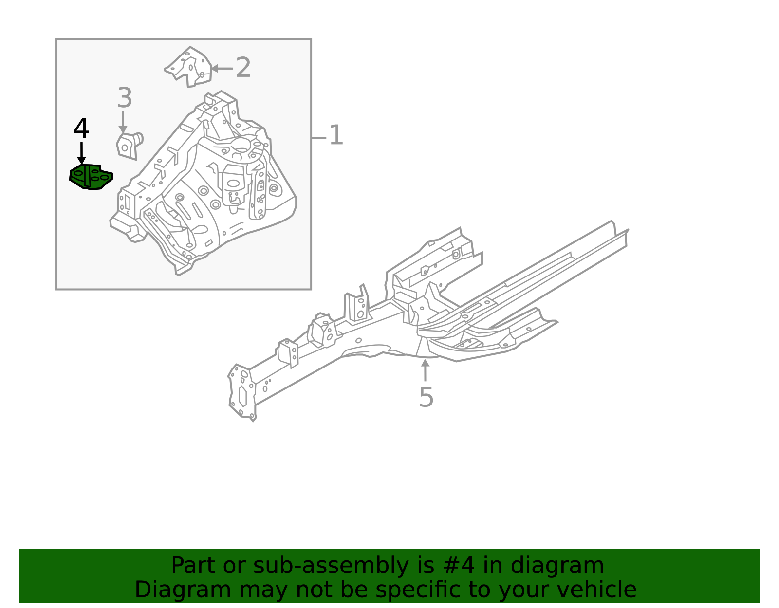 2011-2016 Kia Sportage | Apron Panel Stay | 64537-3W000 | Kia Auto Parts