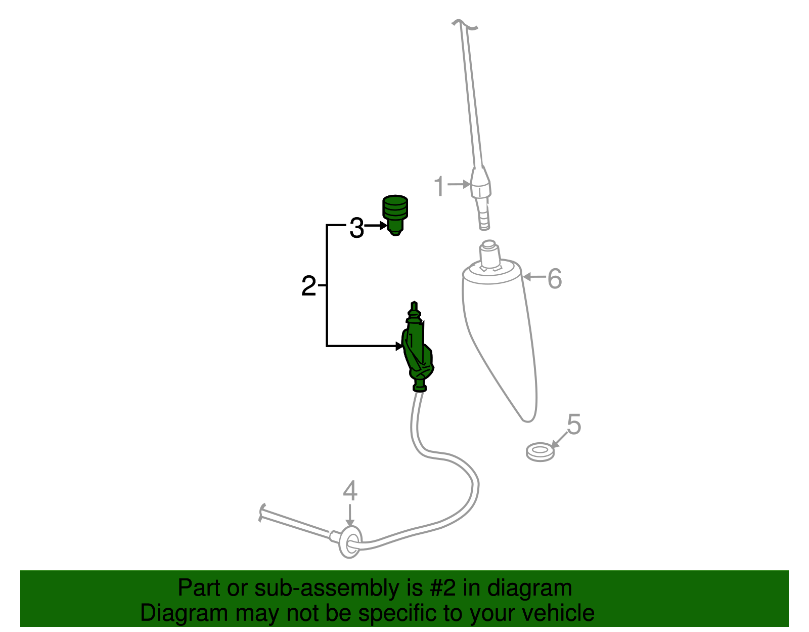 2009-2024 Mopar Antenna 05064394AH | Mopar Parts Canada