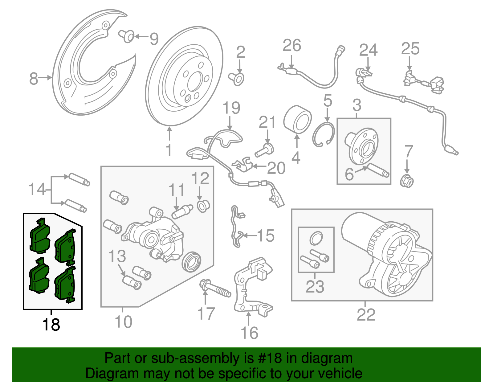 2016-2023 Land Rover Brake Pads LR160458 | LandRoverParamusParts