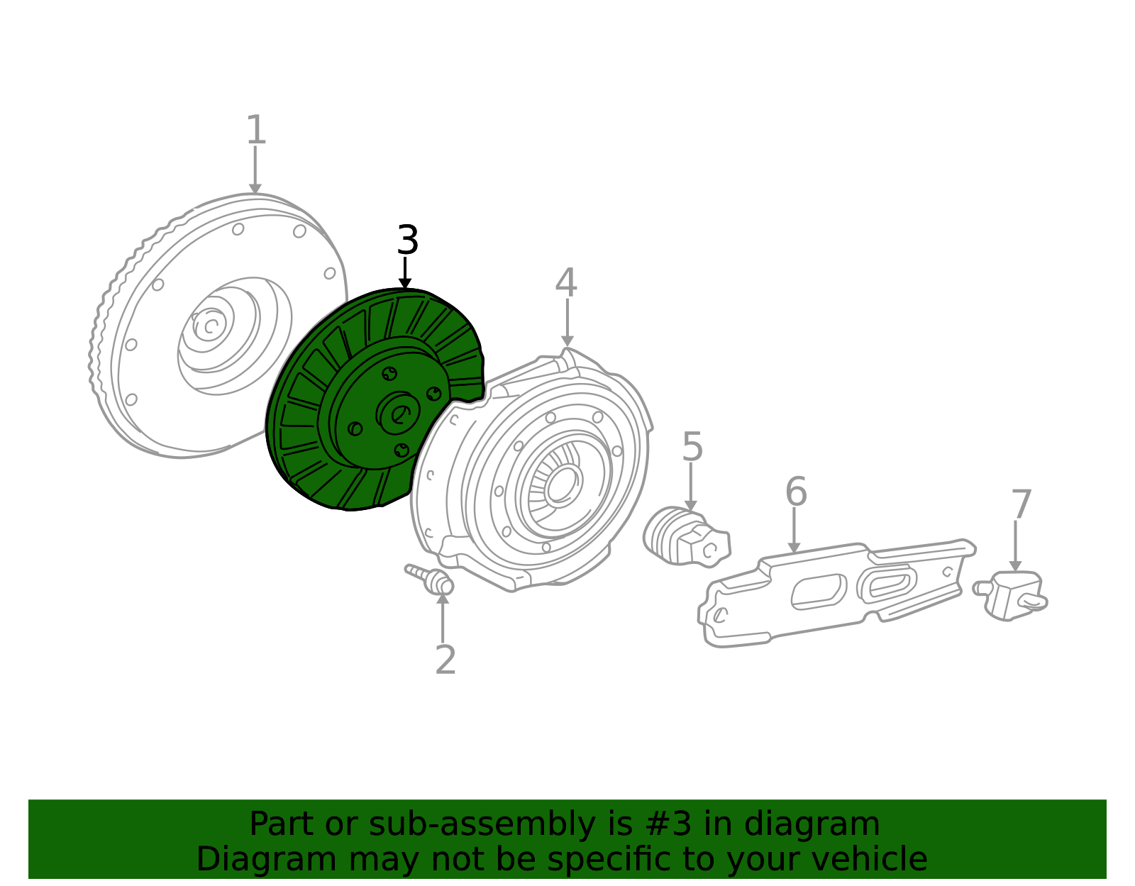 2003-2016 Ford Transmission Clutch Friction Plate 9C3Z-7B164-C | Ford ...