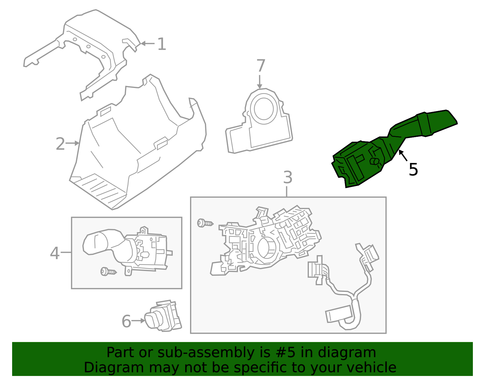 2019 Toyota Avalon Wiper Switch 84652-06410 | Toyota Parts Center
