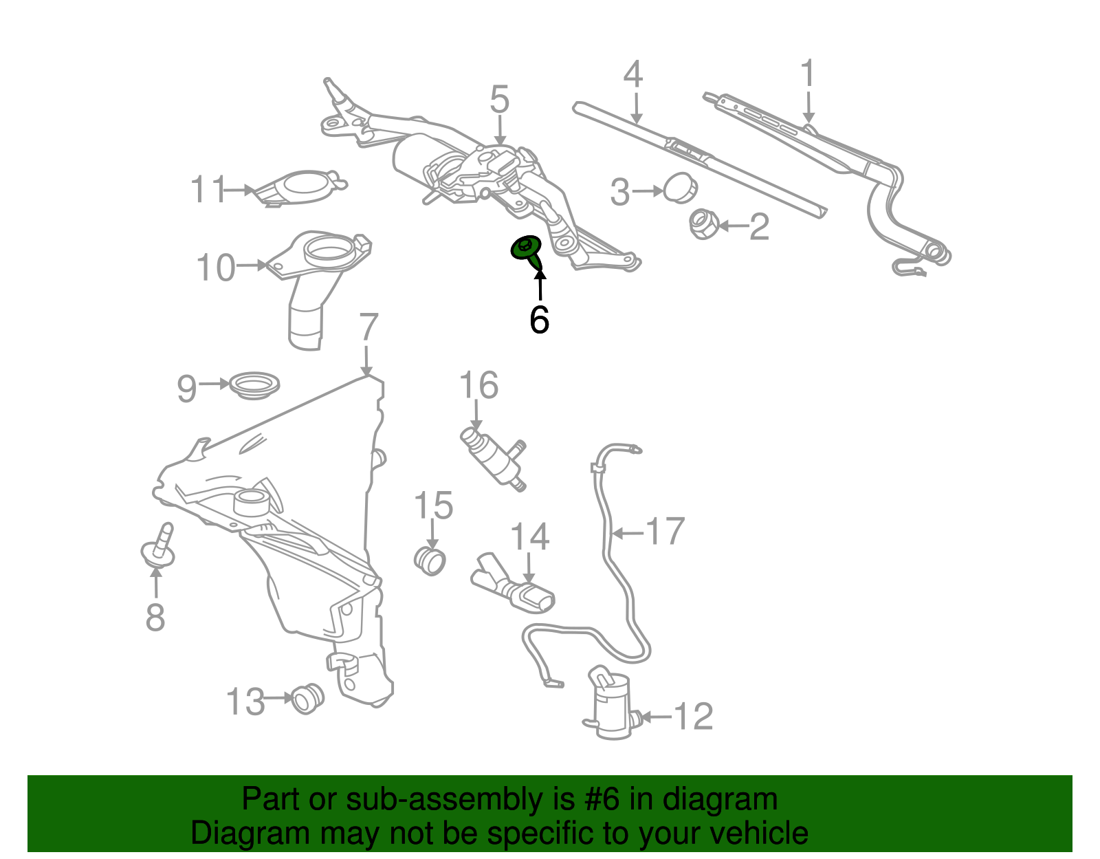 C2S45005 - Wiper Motor Bolt 2009-2019 Jaguar | Land Leaping Genuine British Parts