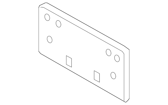 2019-2020 Volkswagen Arteon License Bracket 3G8-807-999 | vwpartscenter