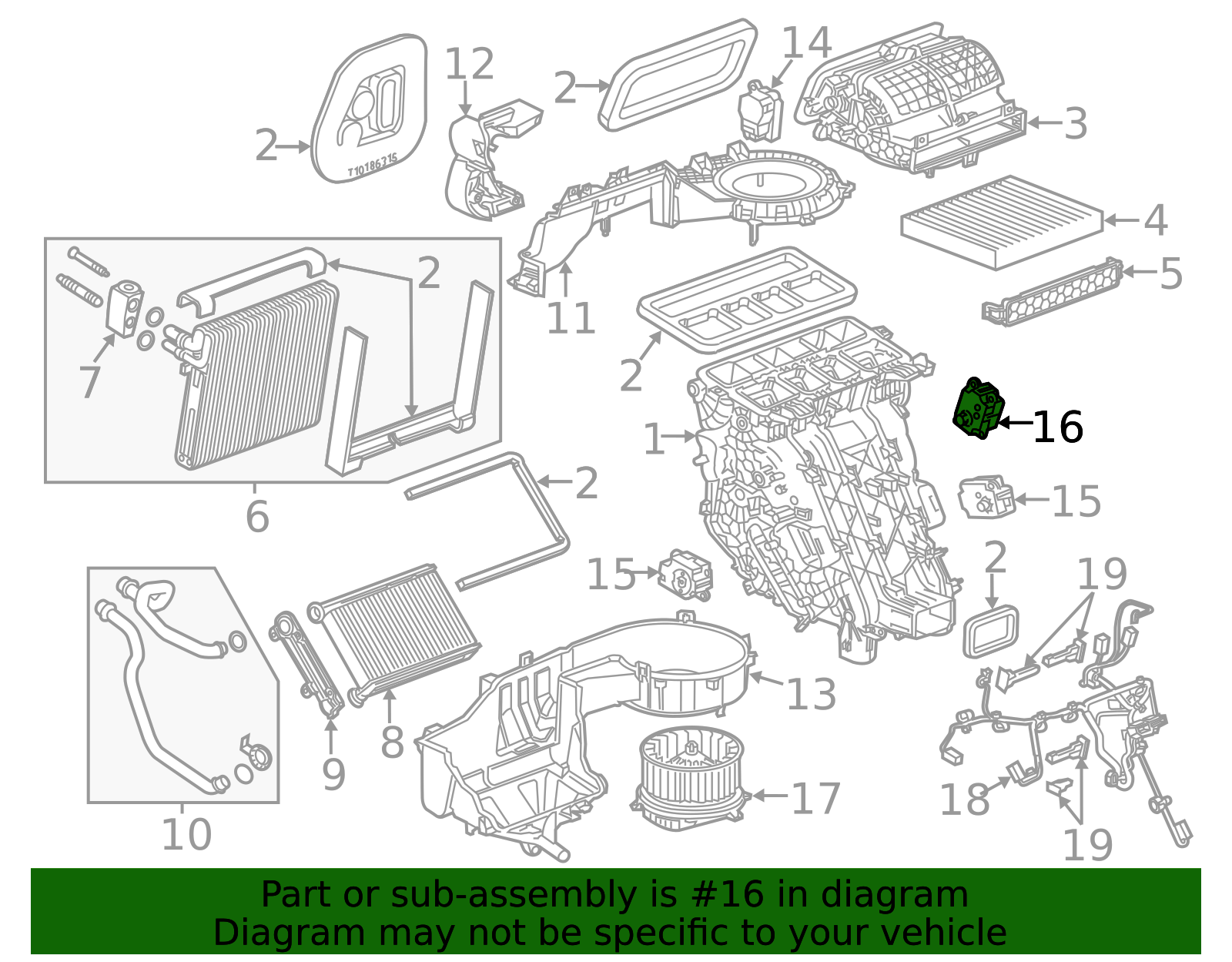 2013-2020 GM Acdelco™ HVAC Blend Door Actuator 15-74238 | TascaParts.com