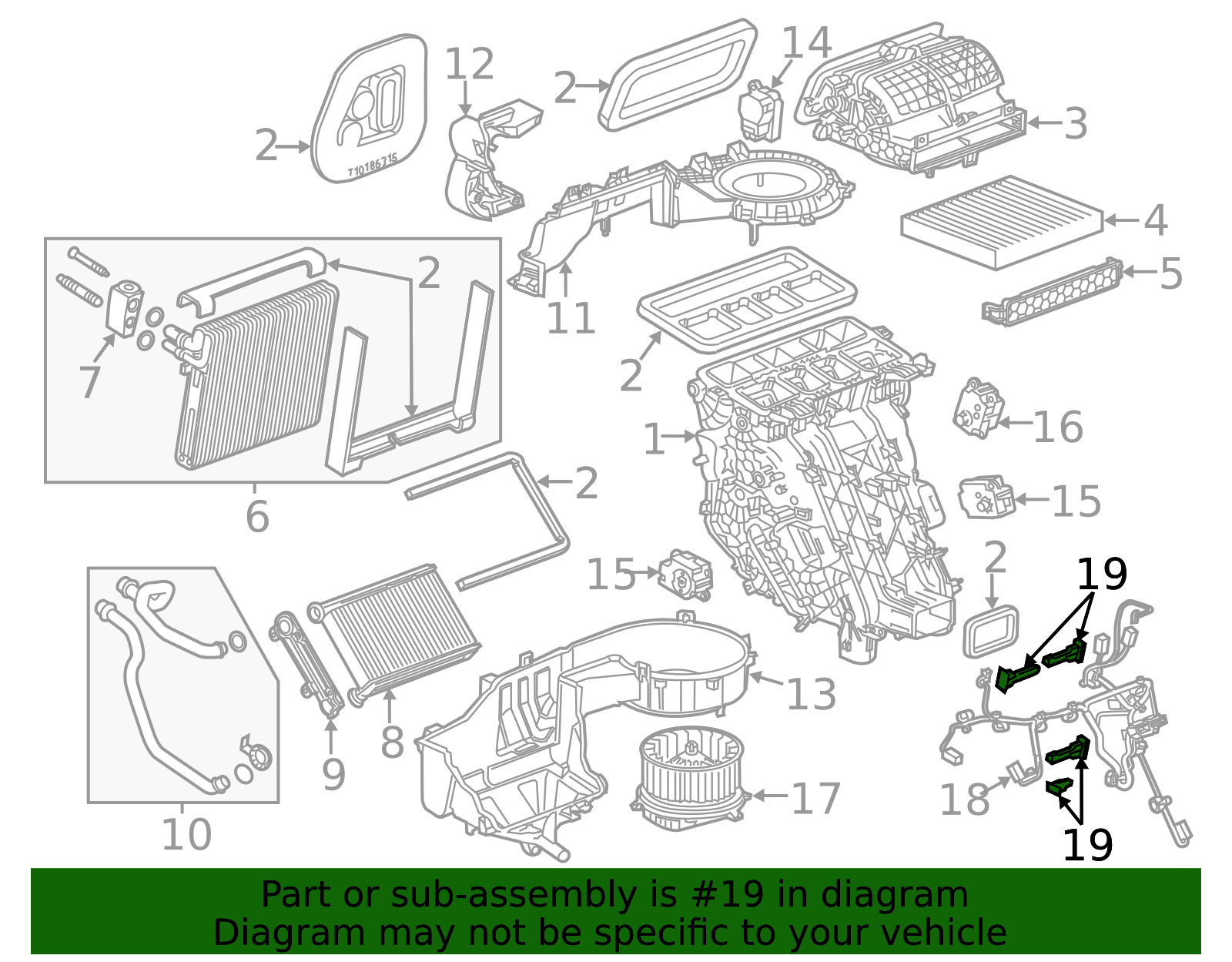 2013-2020 GM Heating and Air Conditioning Interior Temperature Sensor ...
