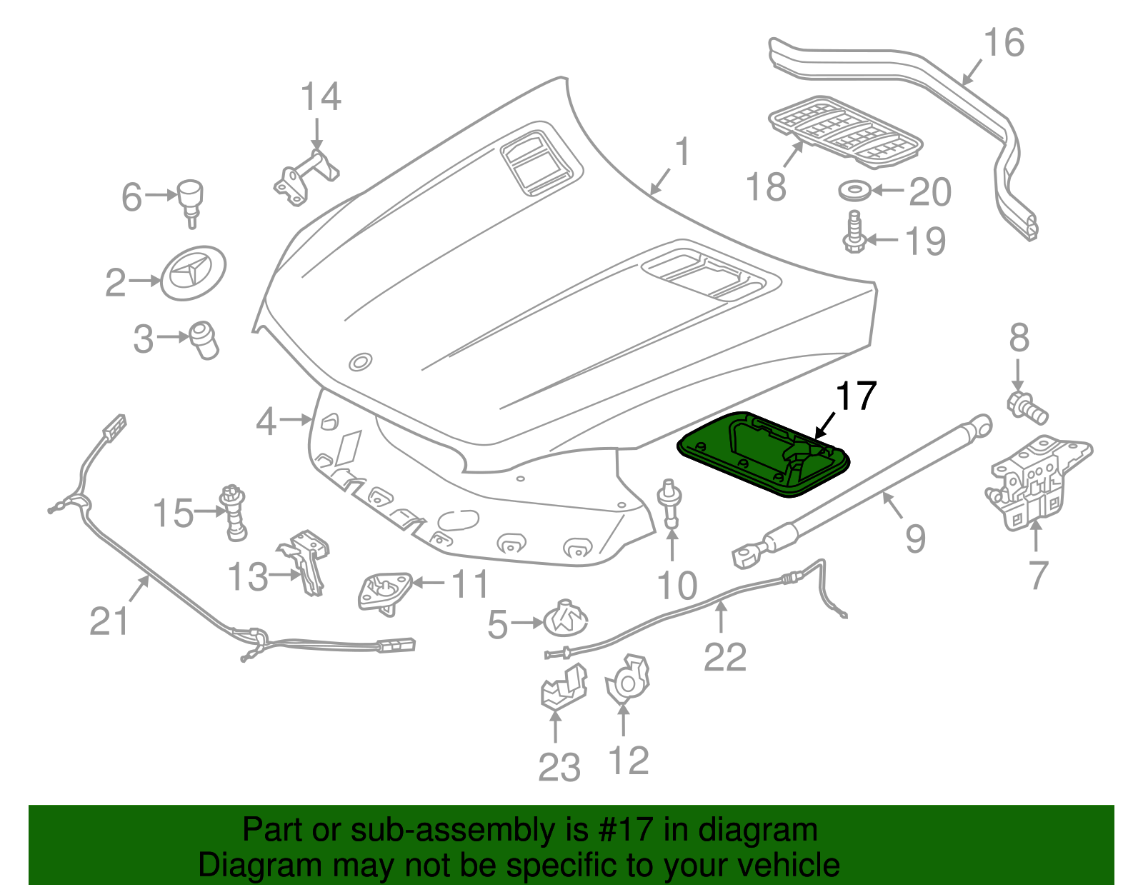 166-880-08-05 - Under Cover 2012-2019 Mercedes-Benz | Mercedes-Benz ...