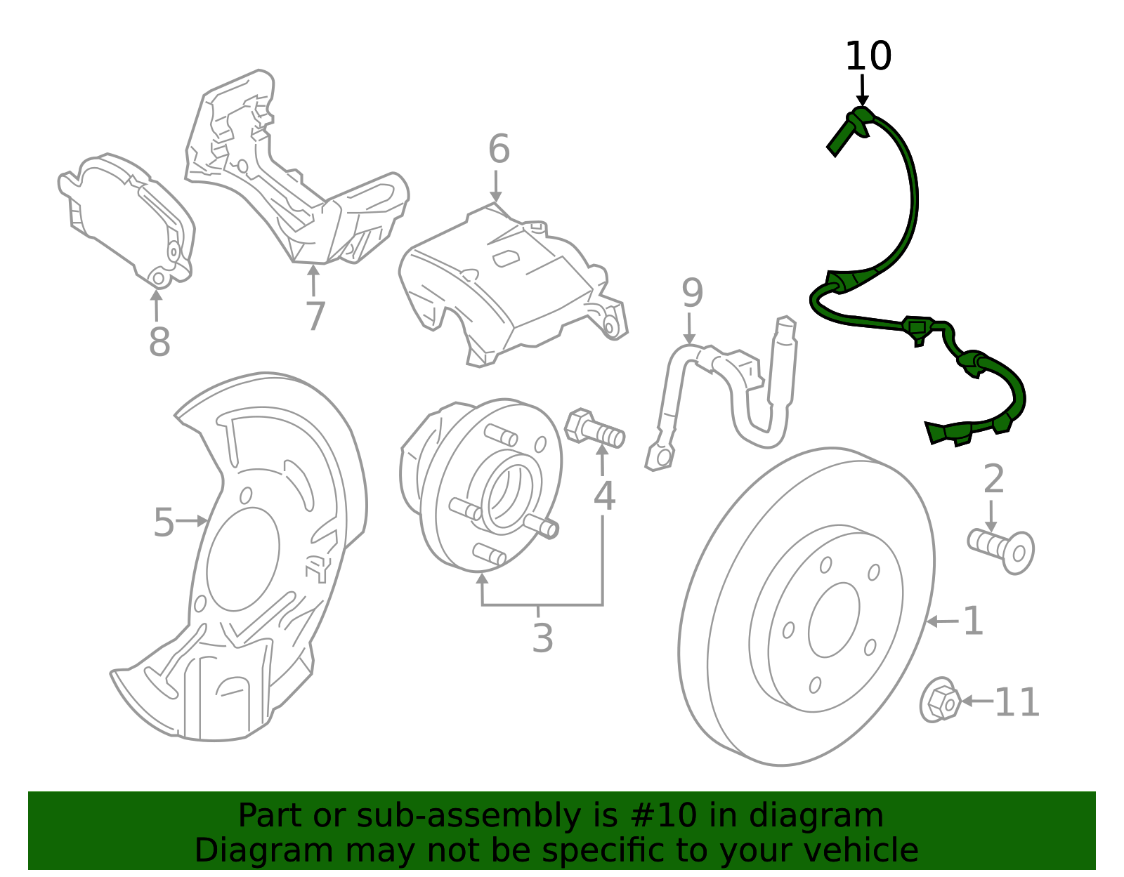 Front Wheel Speed Sensor 84449199 | GM OEM Parts Online