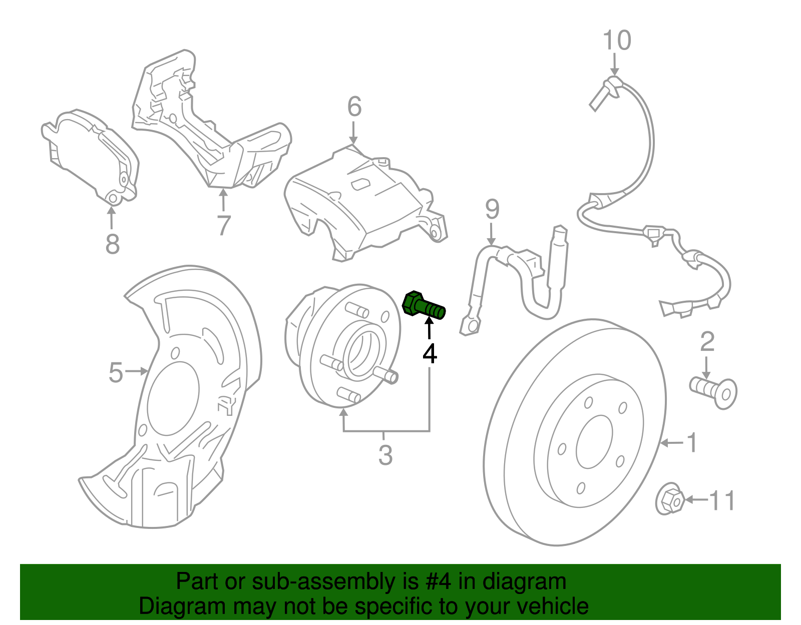09599489 - Wheel Stud 2016-2024 GM | GMC Parts Canada