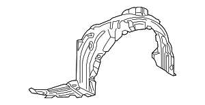 2020-2025 Toyota Corolla Fender Liner - PASSENGER SIDE 53805-12100 ...