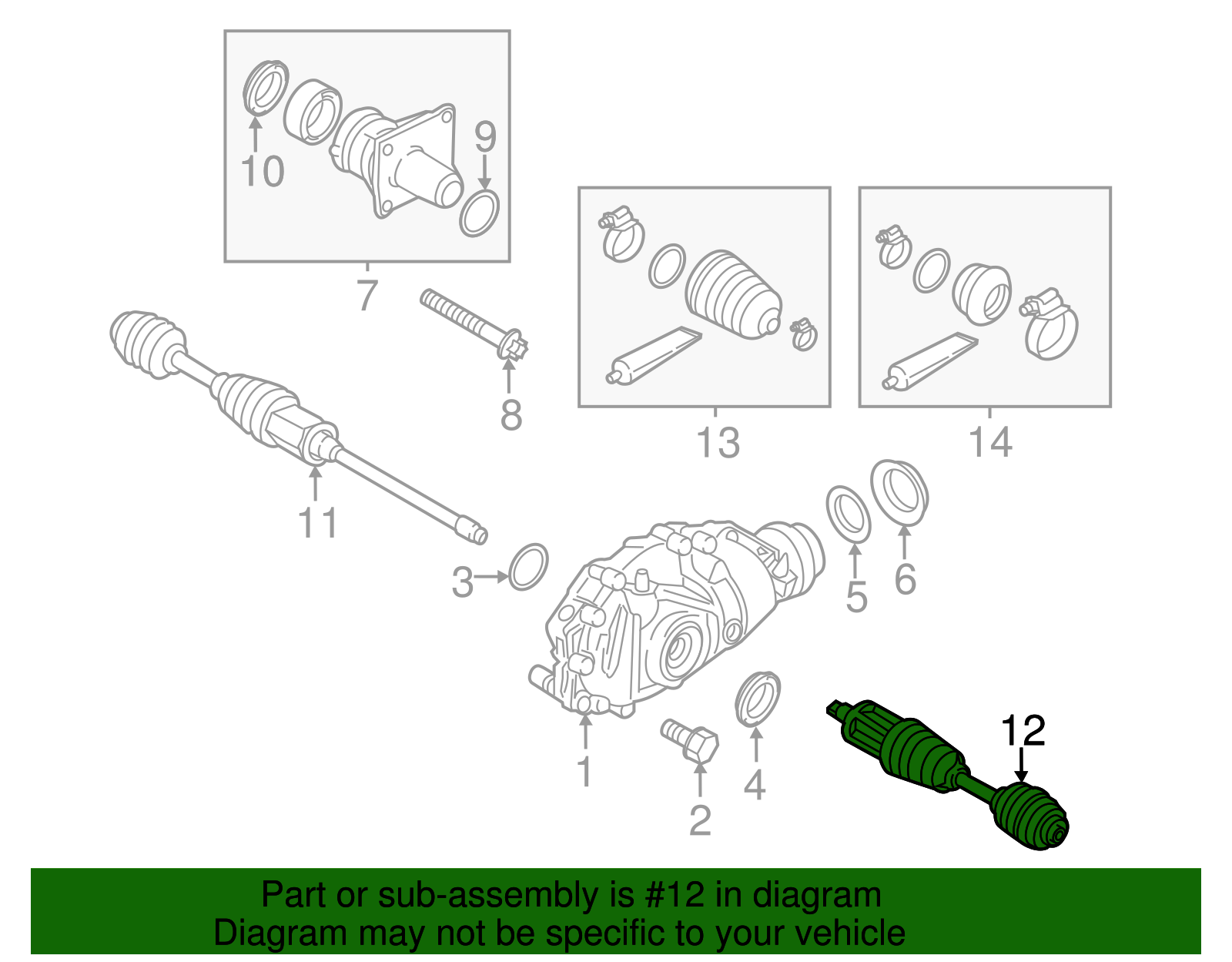 31607597693 - 2012-2021 BMW Axle Assembly (31-60-7-597-693) | BMW of ...