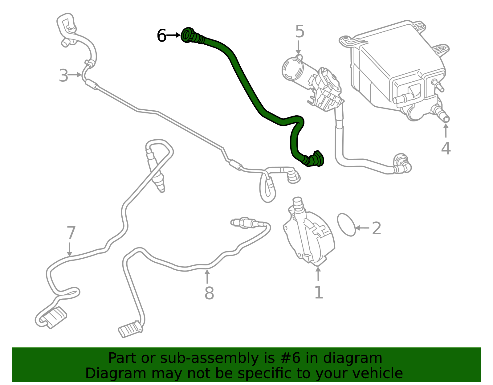 2016-2022 BMW Air Hose 16117356525 | OEM Parts Online
