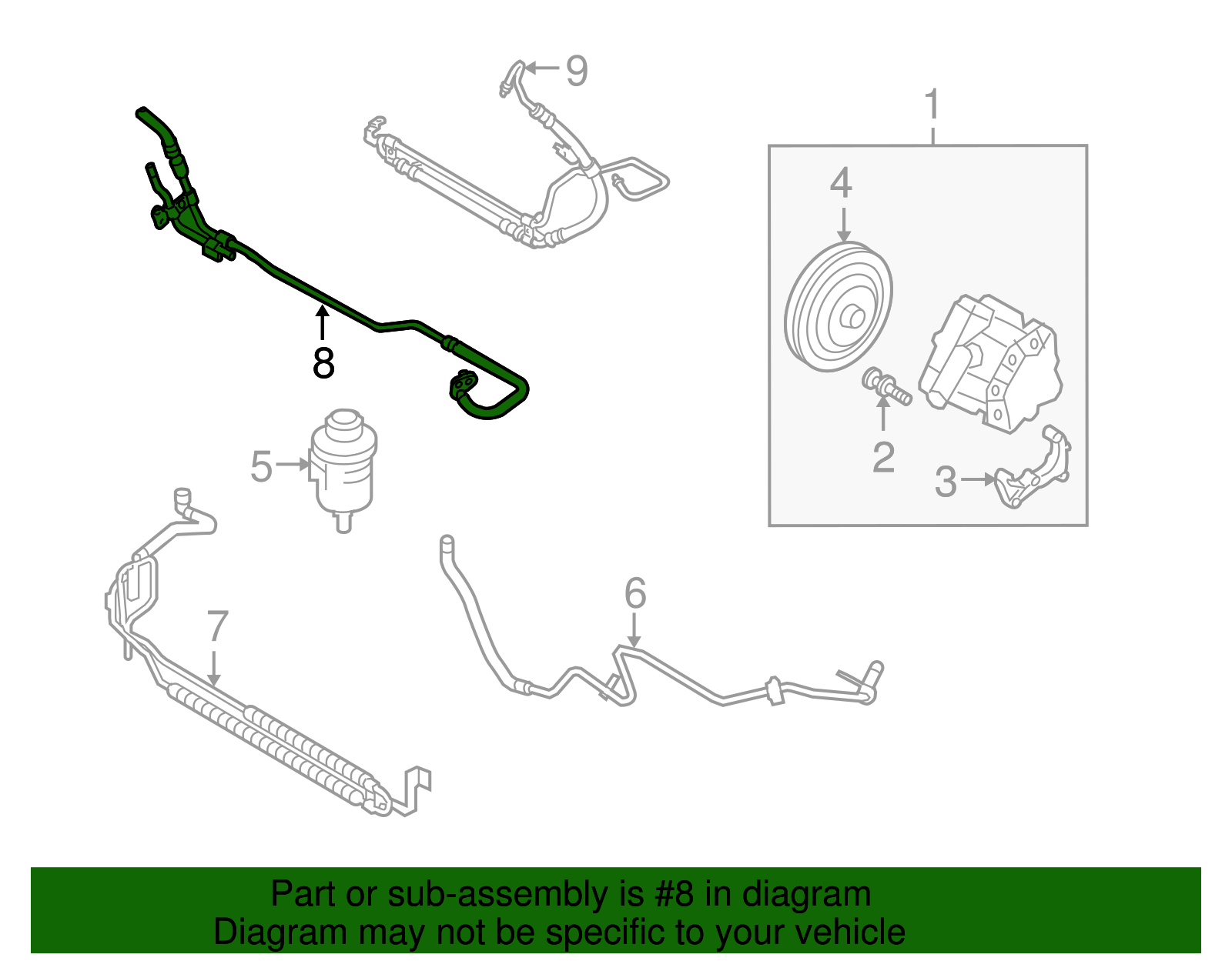 2010 Volvo Return Hose 31280657 | Genuine Volvo Replacement Parts