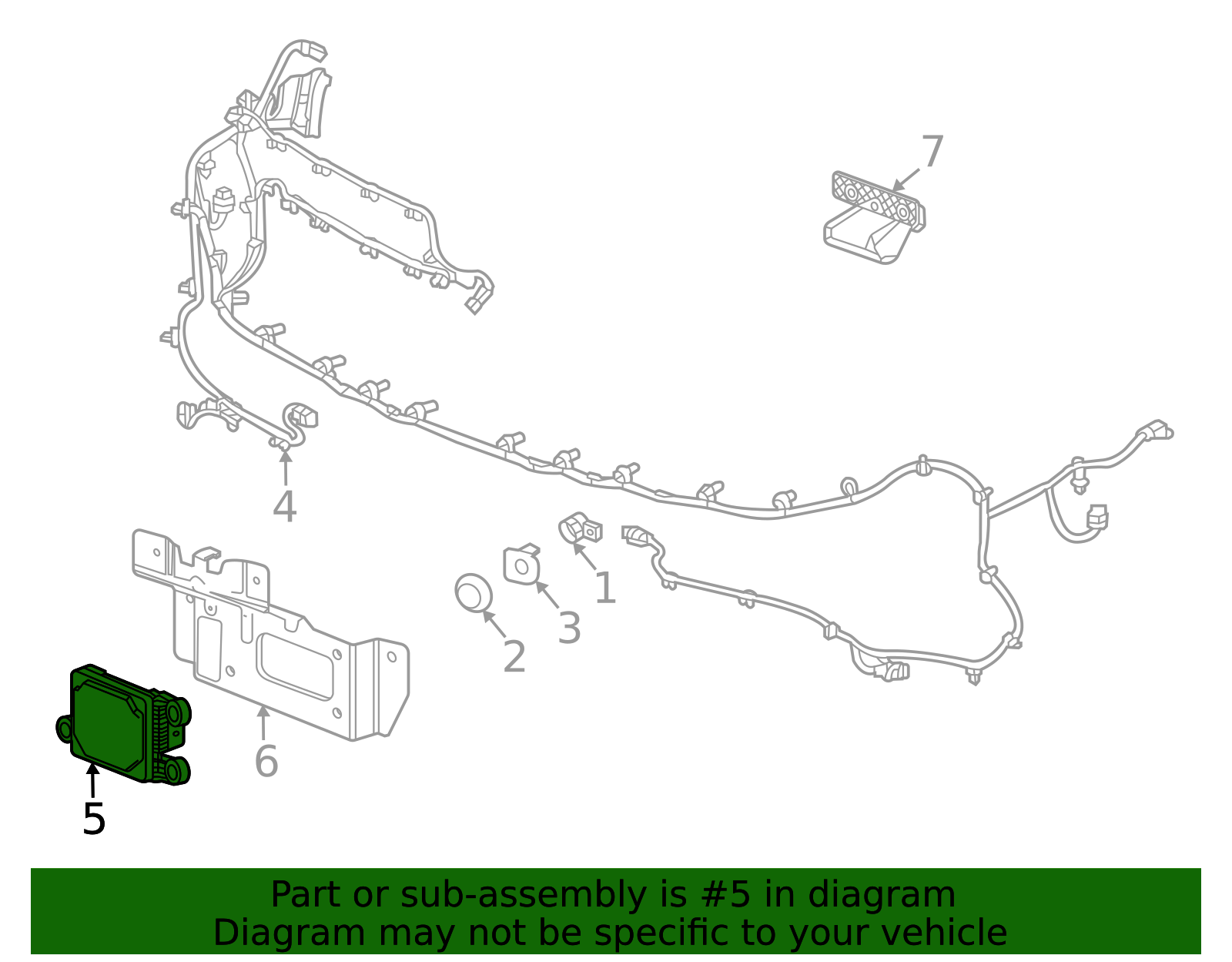 2020-2025 GM (Replaces 85157019) Short Range Radar Rear Sensor 86558606 ...