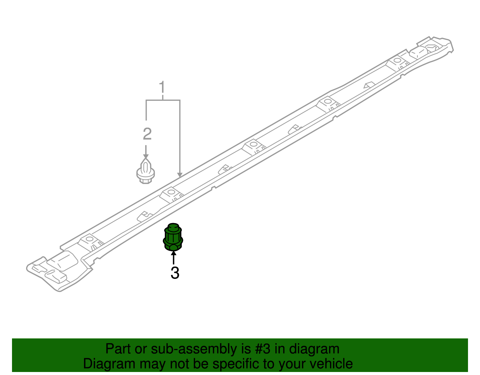 2006-2013 Suzuki 2006-2013 Suzuki - Rocker Molding Clip 09409-15302 ...