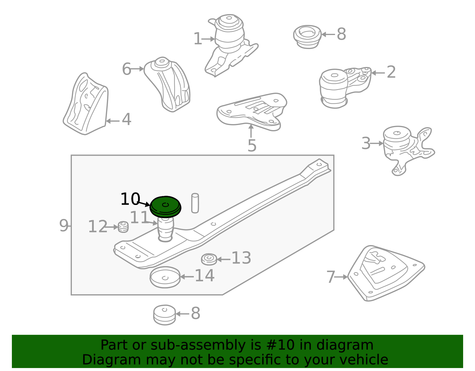 EC01-39-023 - Mount Brace 2001-2004 Mazda Tribute | MazdaParts.US Store