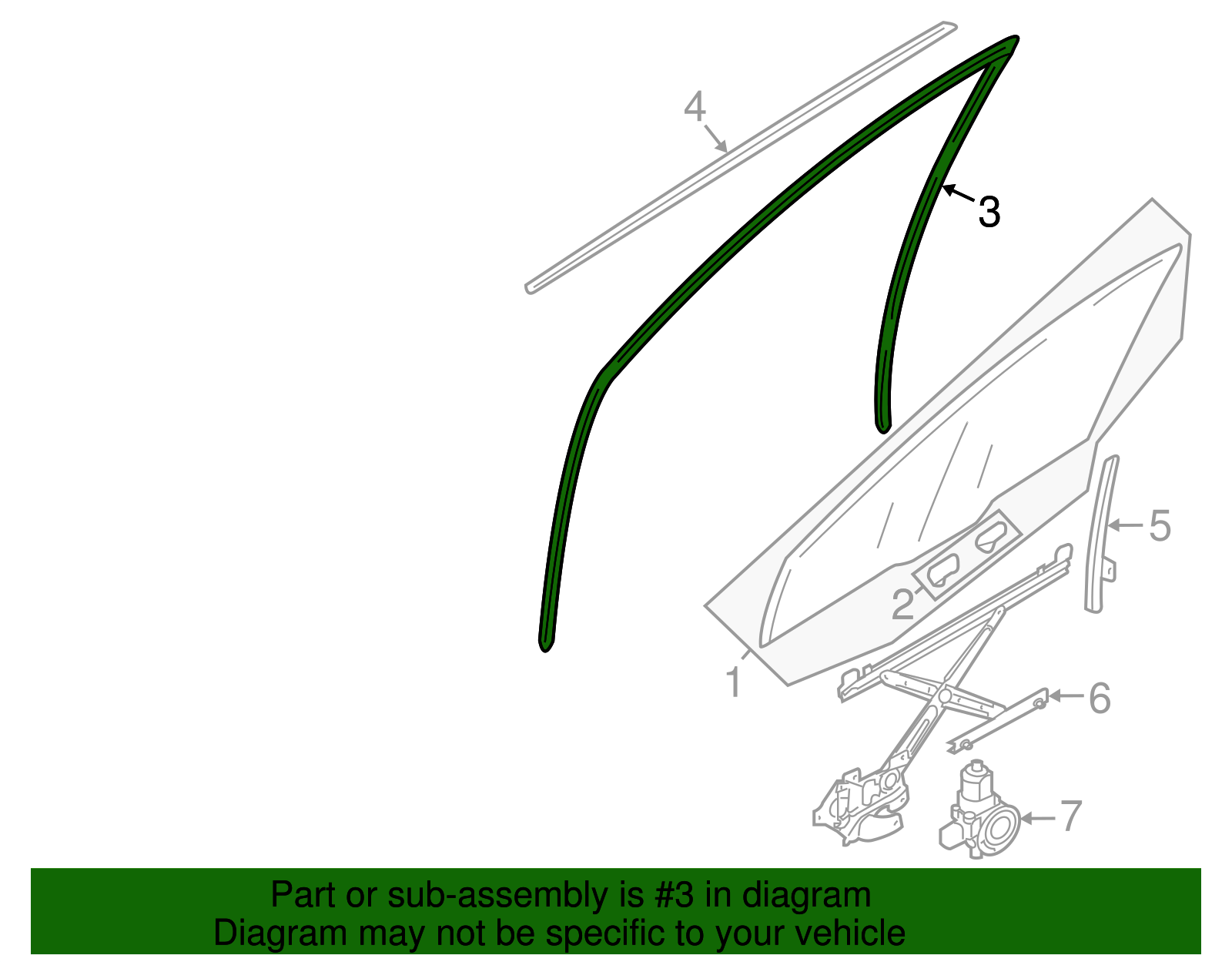 2011-2013 Mitsubishi Outlander Run Channel 5705A591 | Mitsubishi Parts ...